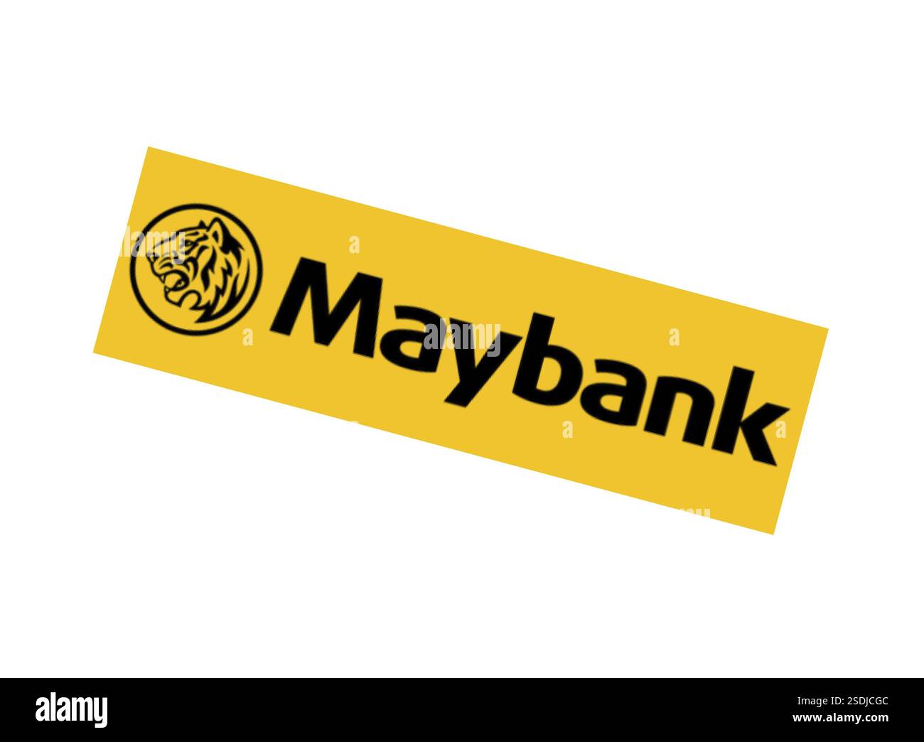 Rotated to right, Maybank logo, Financualbank, Logo Stock Photo - Alamy