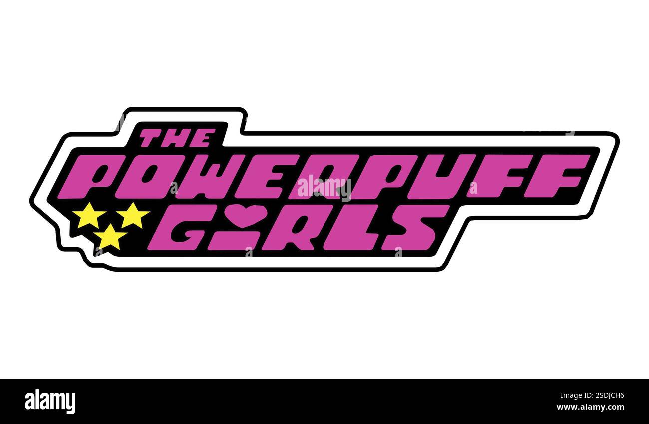 The Powerpuff Girls Logo 2001, Mediatv, Historic Logo from 2001 Stock ...