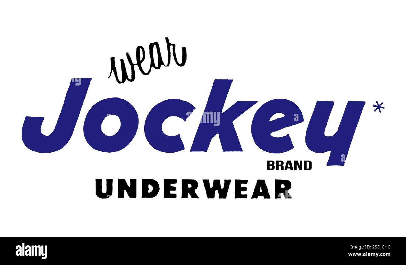 Jockey Logo 1936, Fashion, Old Logo from 1936 Stock Photo - Alamy