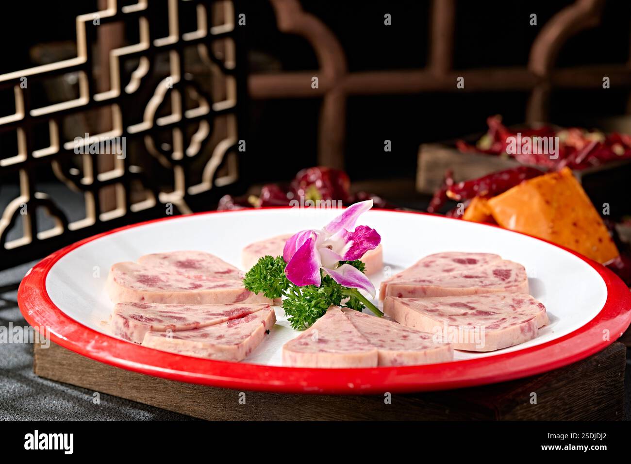 Hot pot ingredients canned luncheon meat Stock Photo - Alamy
