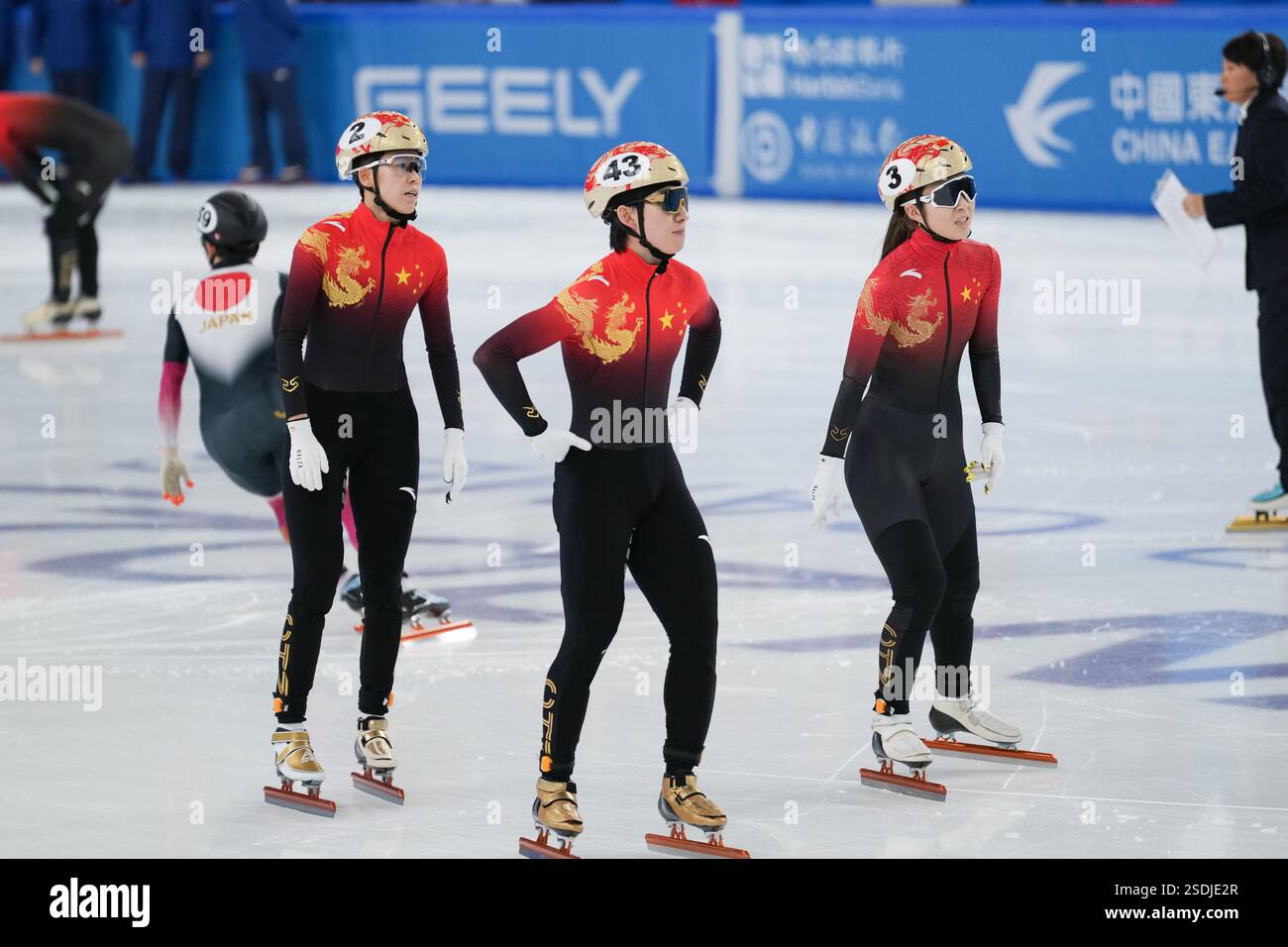 Harbin,China.8th February 2025. Fan Kexin #2 of China, Gong Li #3 of ...