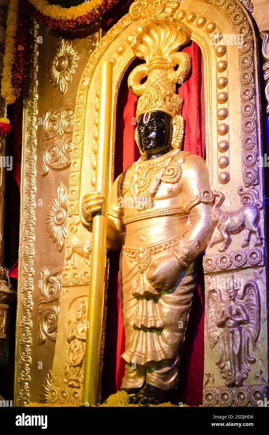 Udupi Shri Krishna Idol during Paryaya in Udupi, Karnataka, India Stock ...