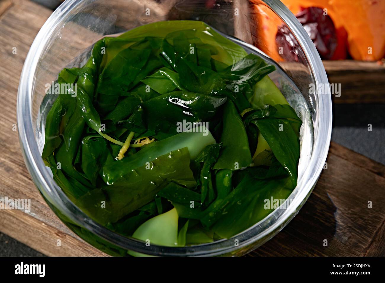 Delicious salt water kelp seedlings Stock Photo - Alamy