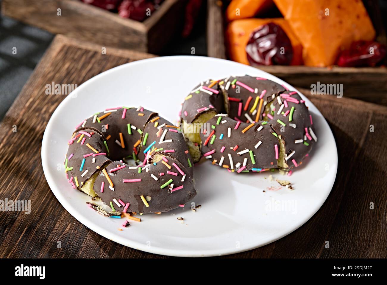 American dessert snack donut Stock Photo - Alamy