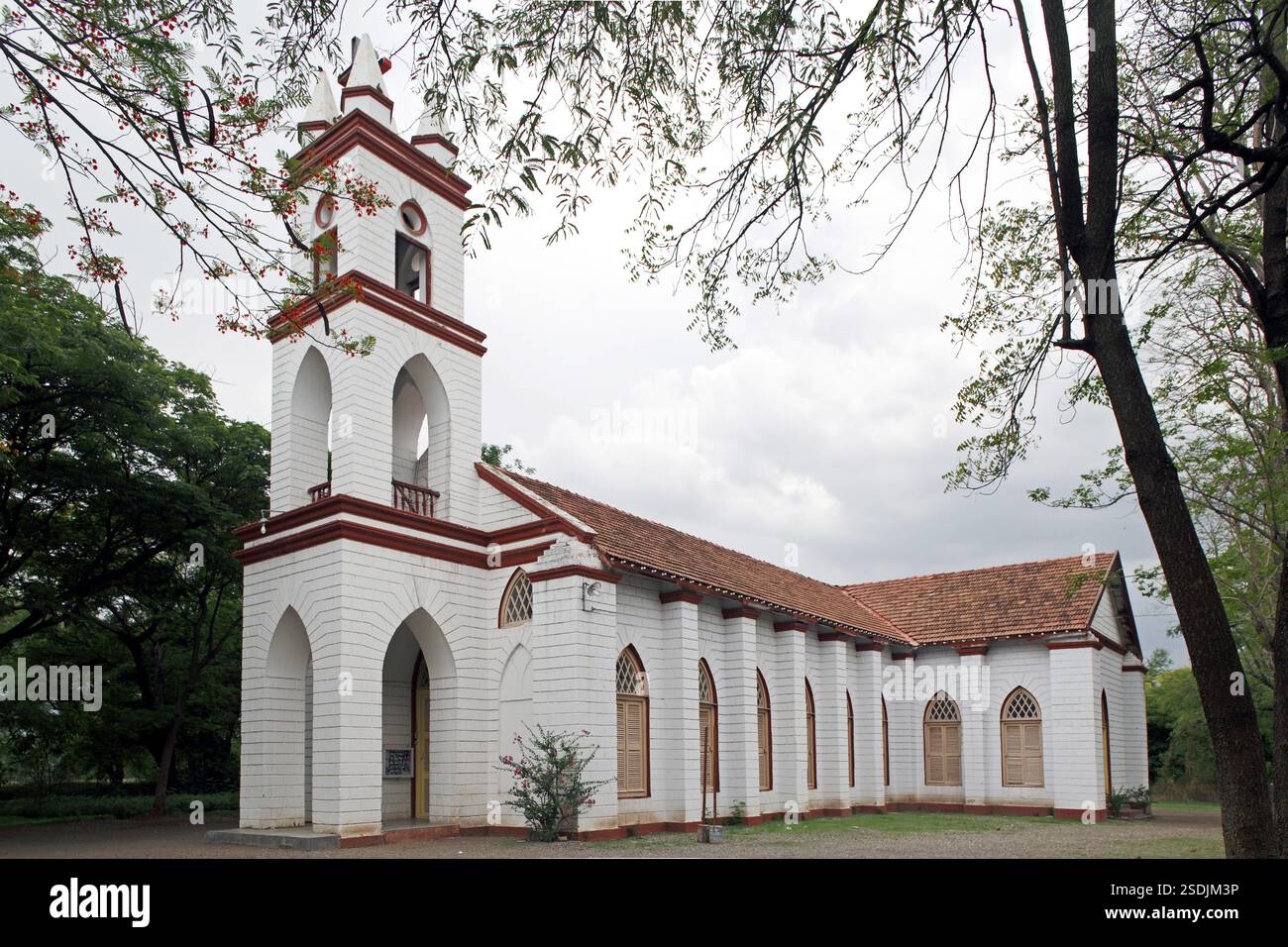 Old British Raj church at Ahmednagar, Maharashtra, India, Asia Stock ...