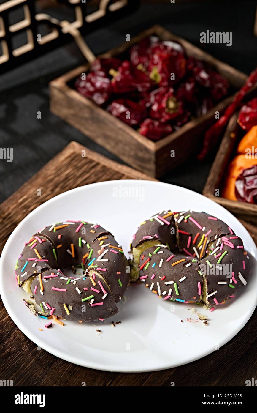 American dessert snack donut Stock Photo - Alamy