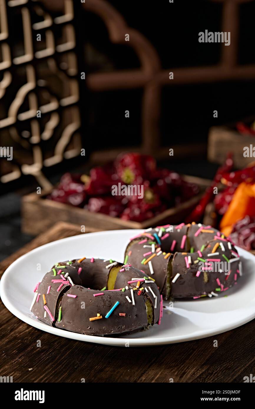 American dessert snack donut Stock Photo - Alamy