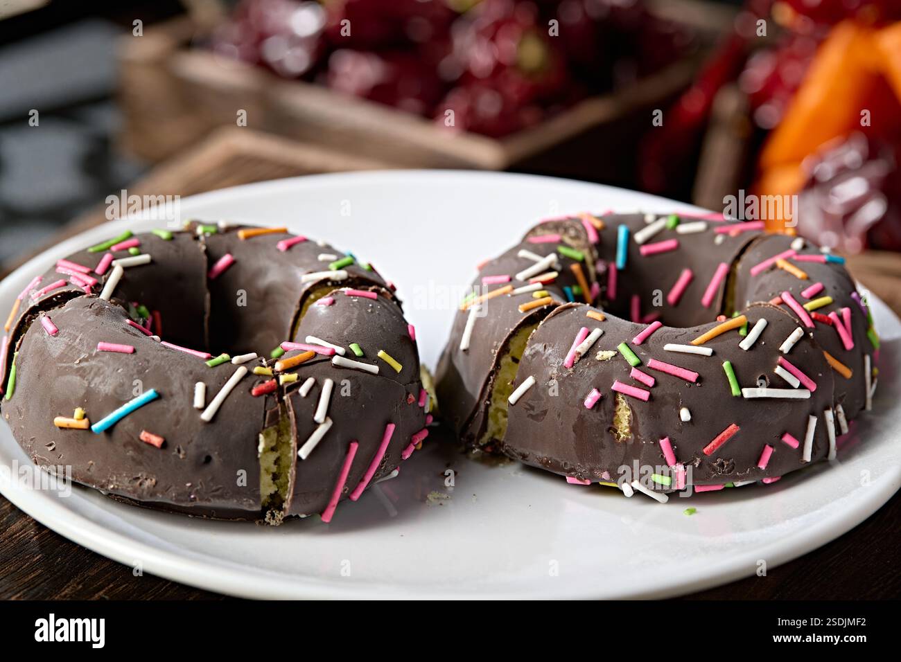American dessert snack donut Stock Photo - Alamy