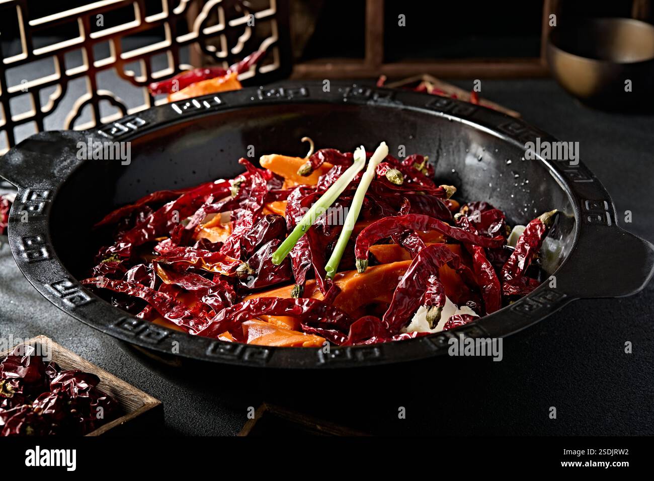 Chongqing Traditional Beef Spicy Hotpot Soup Base Stock Photo - Alamy