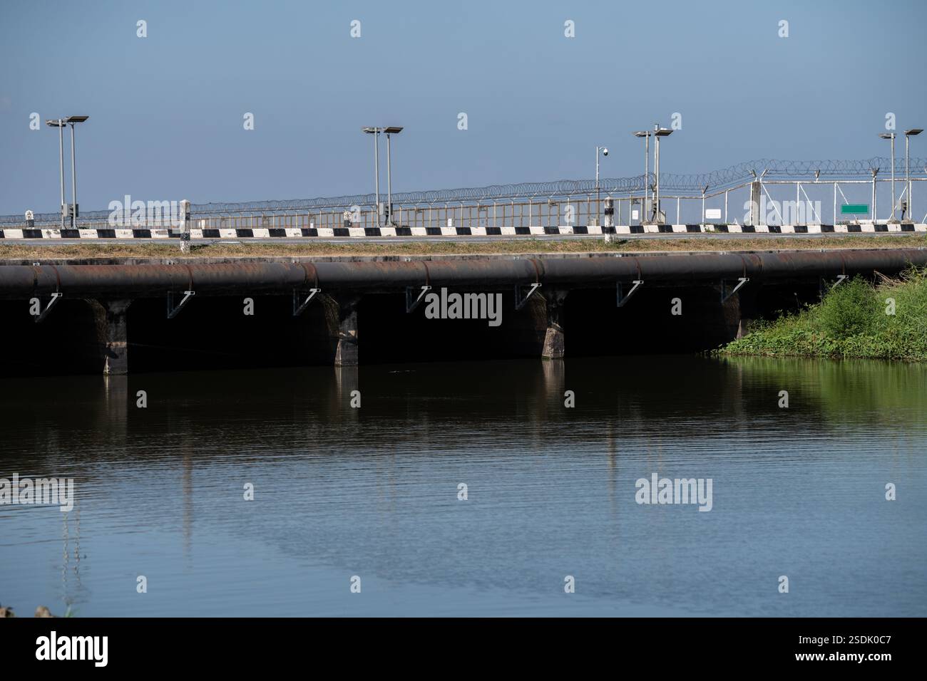 Airport drainage canal system and flood prevention infrastructure ...