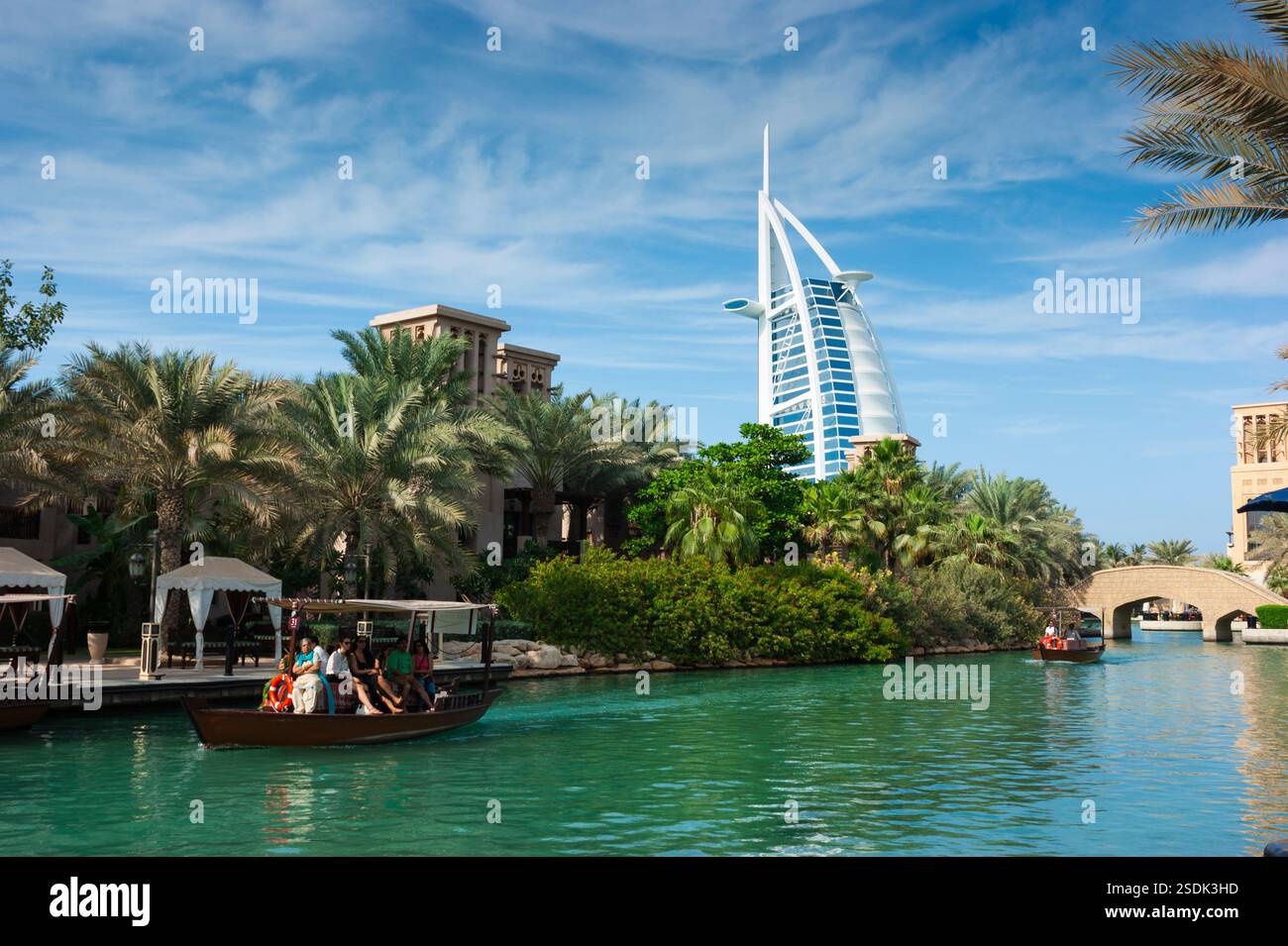 DUBAI, UAE - NOVEMBER 15: View of the hotel Burj Al Arab from Souk ...