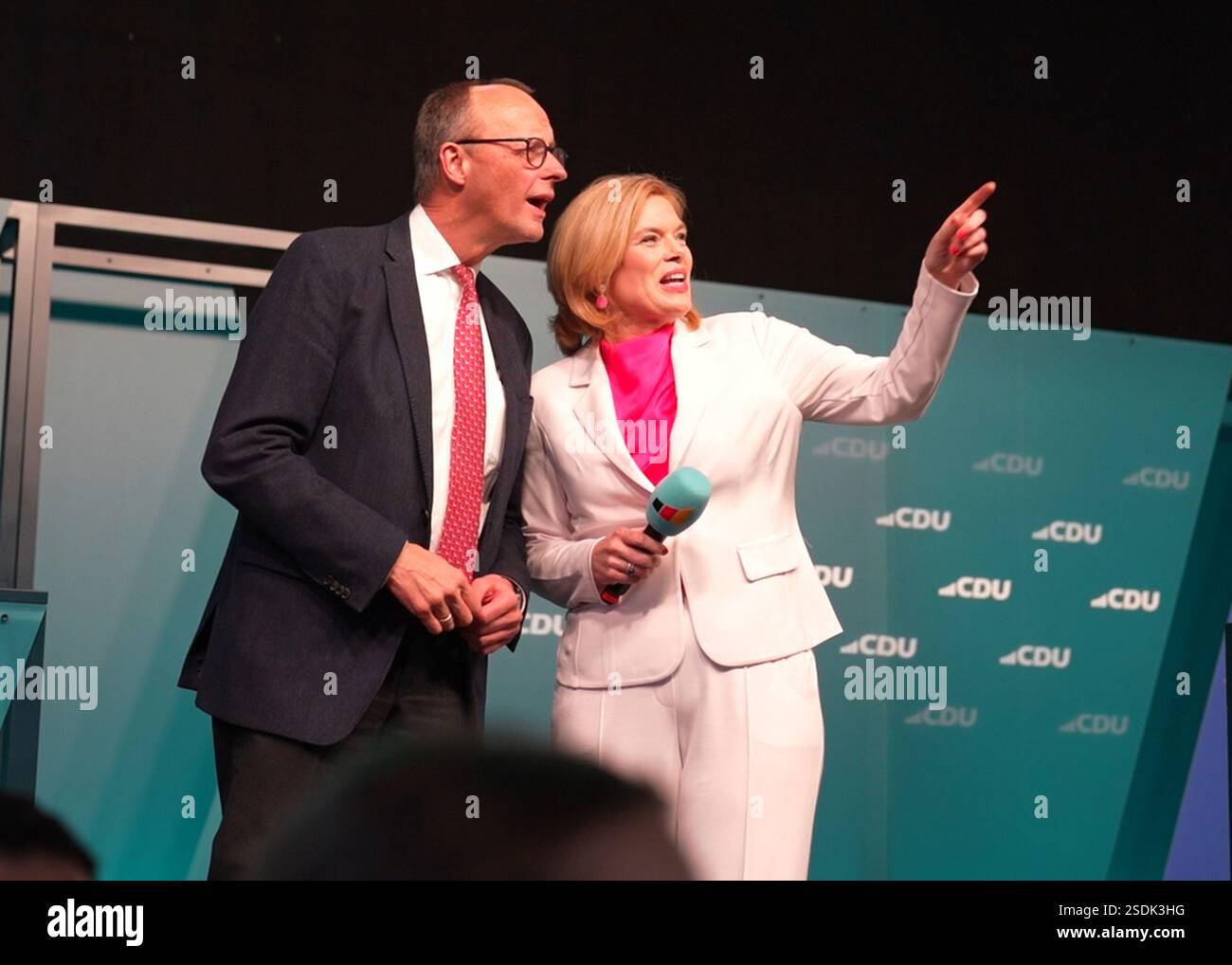 Stromberg, Germany. 07th Feb, 2025. Rhineland-Palatinate CDU candidate ...