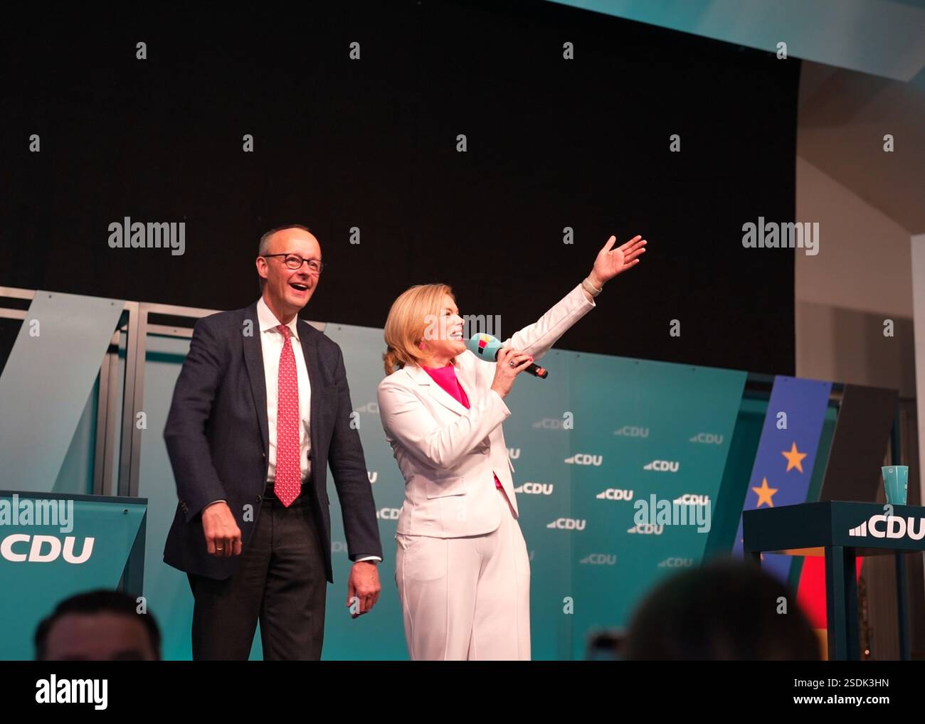 Stromberg, Germany. 07th Feb, 2025. Rhineland-Palatinate CDU candidate ...