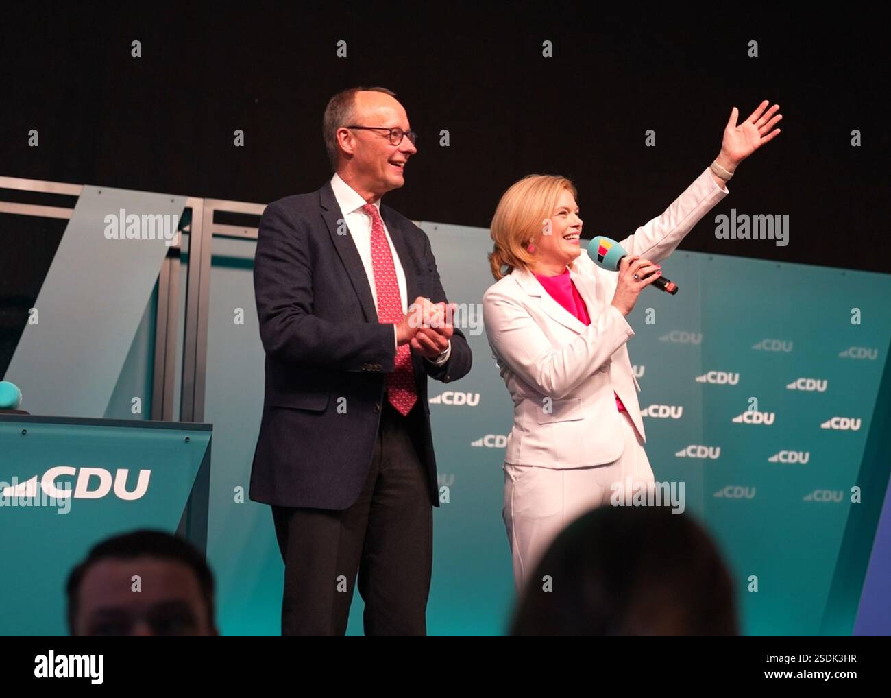 Stromberg, Germany. 07th Feb, 2025. Rhineland-Palatinate CDU candidate ...