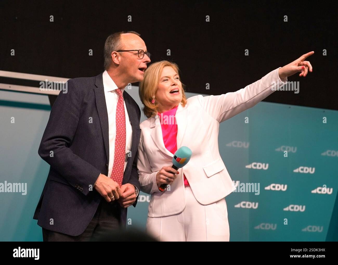 Stromberg, Germany. 07th Feb, 2025. Rhineland-Palatinate CDU candidate ...