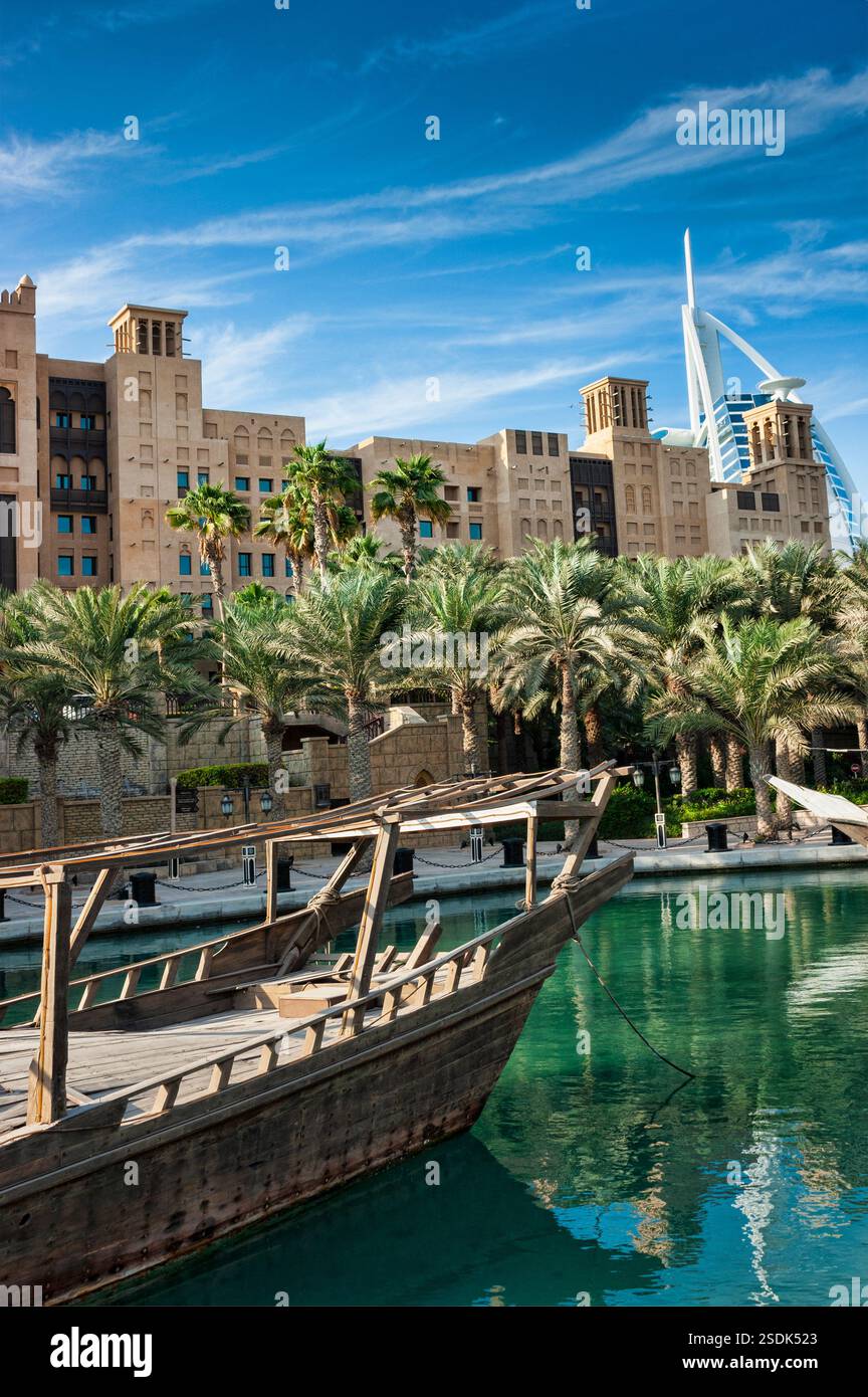 DUBAI, UAE - NOVEMBER 15: View of the hotel Burj Al Arab from Souk ...