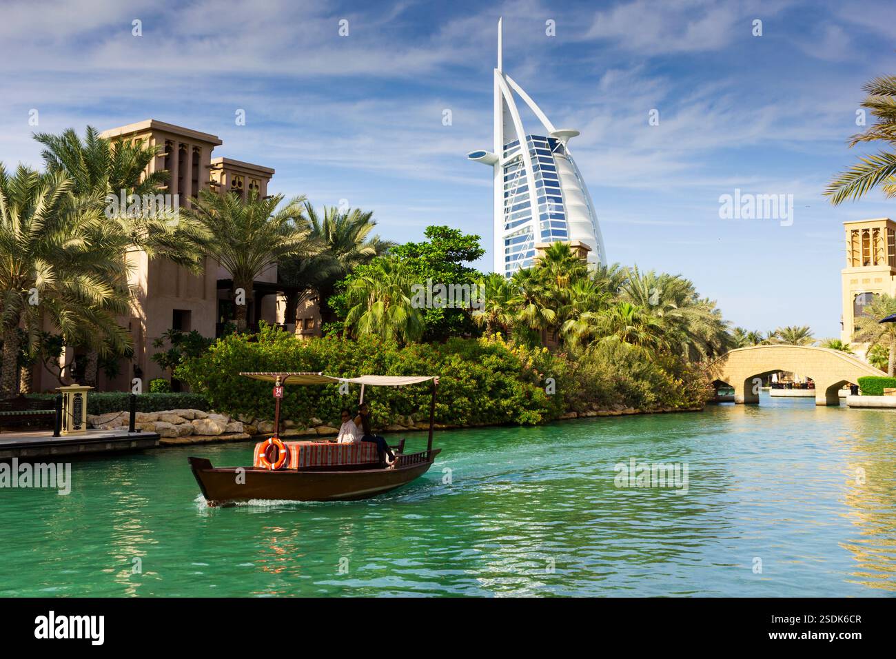 DUBAI, UAE - NOVEMBER 15: View of the hotel Burj Al Arab from Souk ...