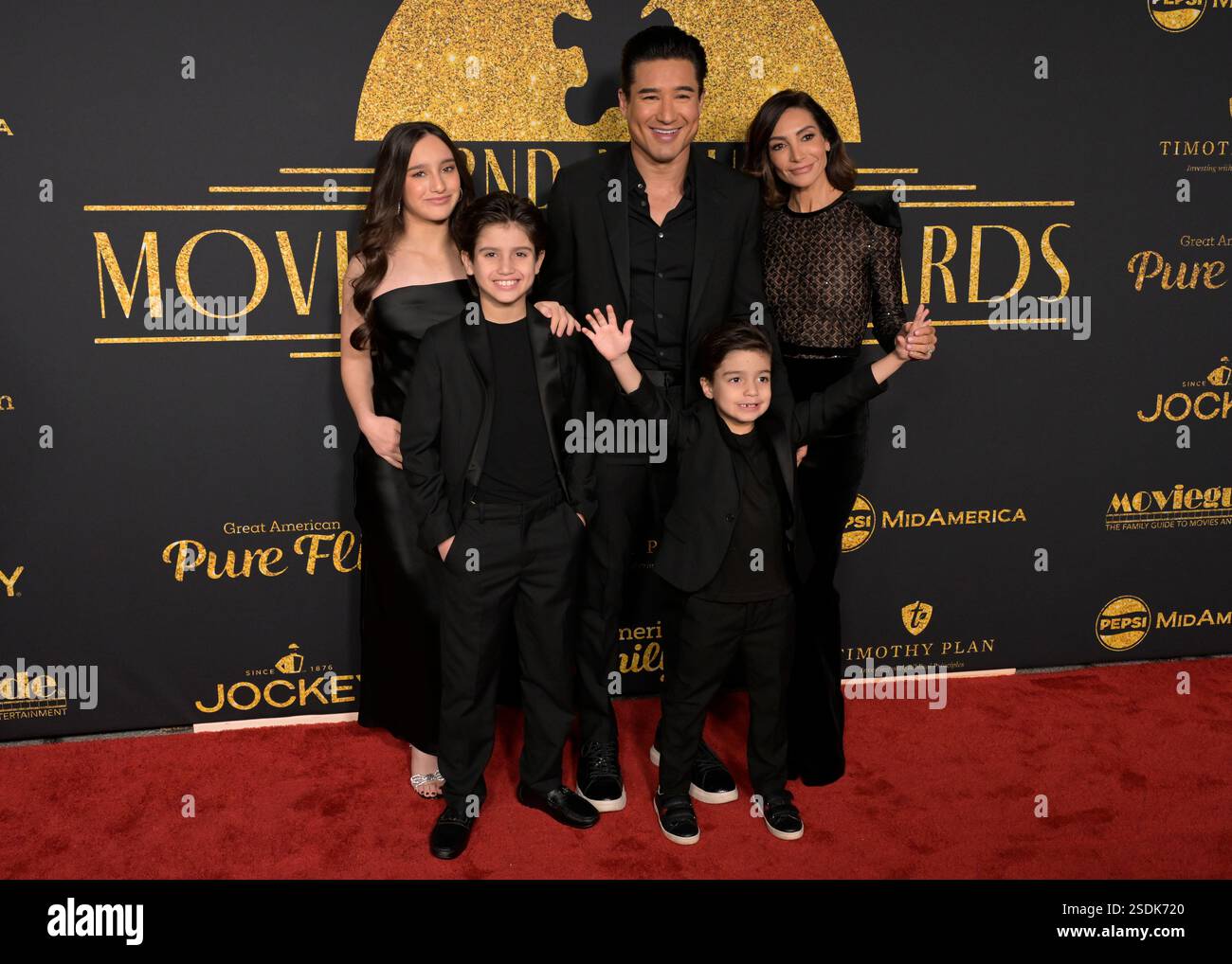 February 7, 2025, Hollywood, California, USA: (L-R) Gia Lopez, Dominic ...
