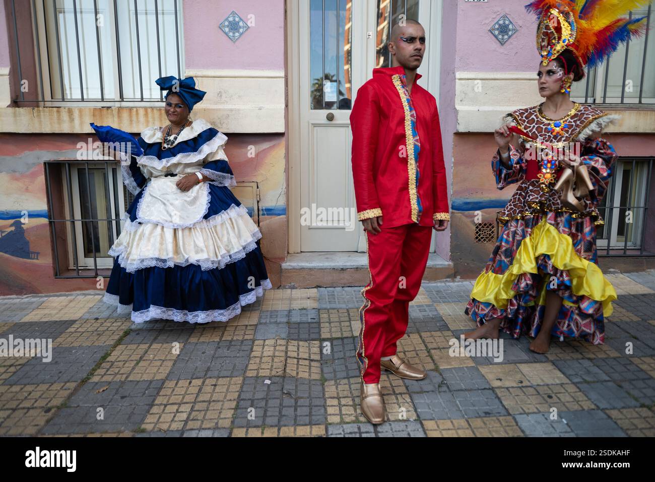 Montevideo, Uruguay. 07th Feb, 2025. Participants in the Llamadas ...