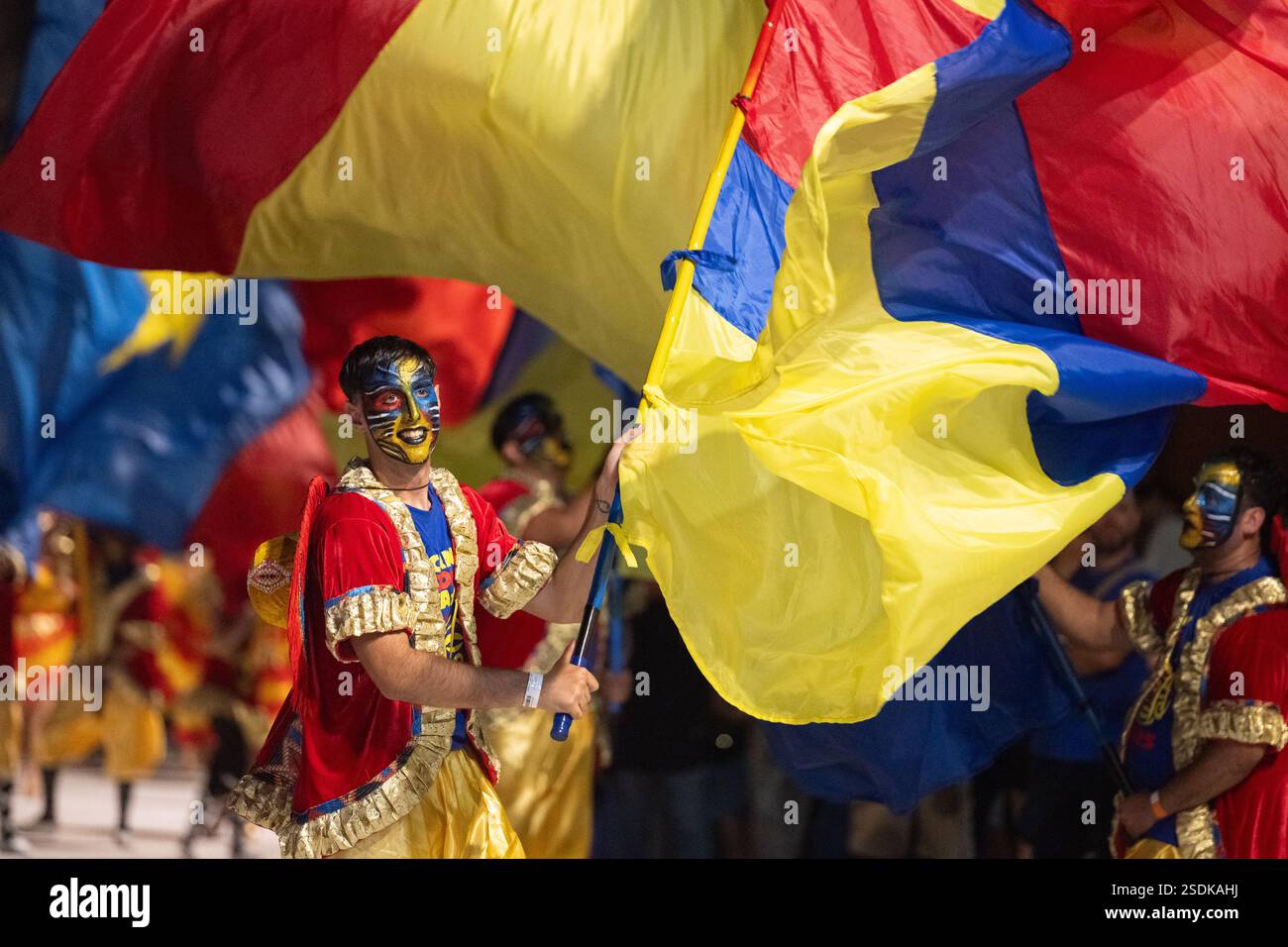Montevideo, Uruguay. 07th Feb, 2025. A participant in the Llamadas ...