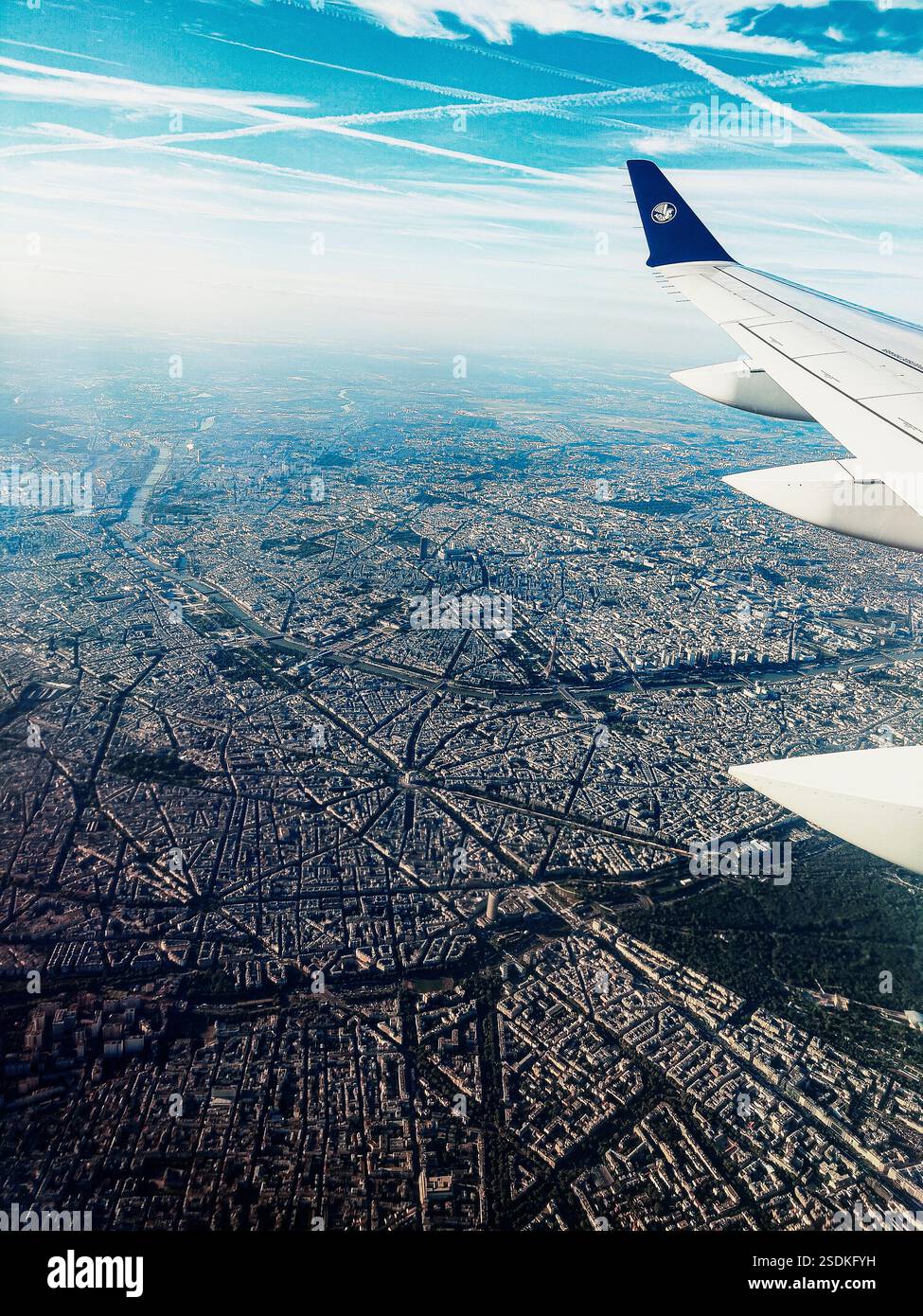 AERIAL VIEW OF PARIS Stock Photo - Alamy