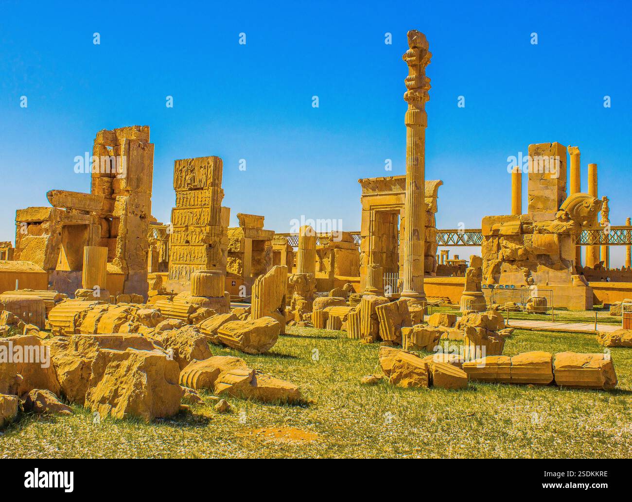 Persepolis, an ancient capital of the kings of the Achaemenian dynasty ...