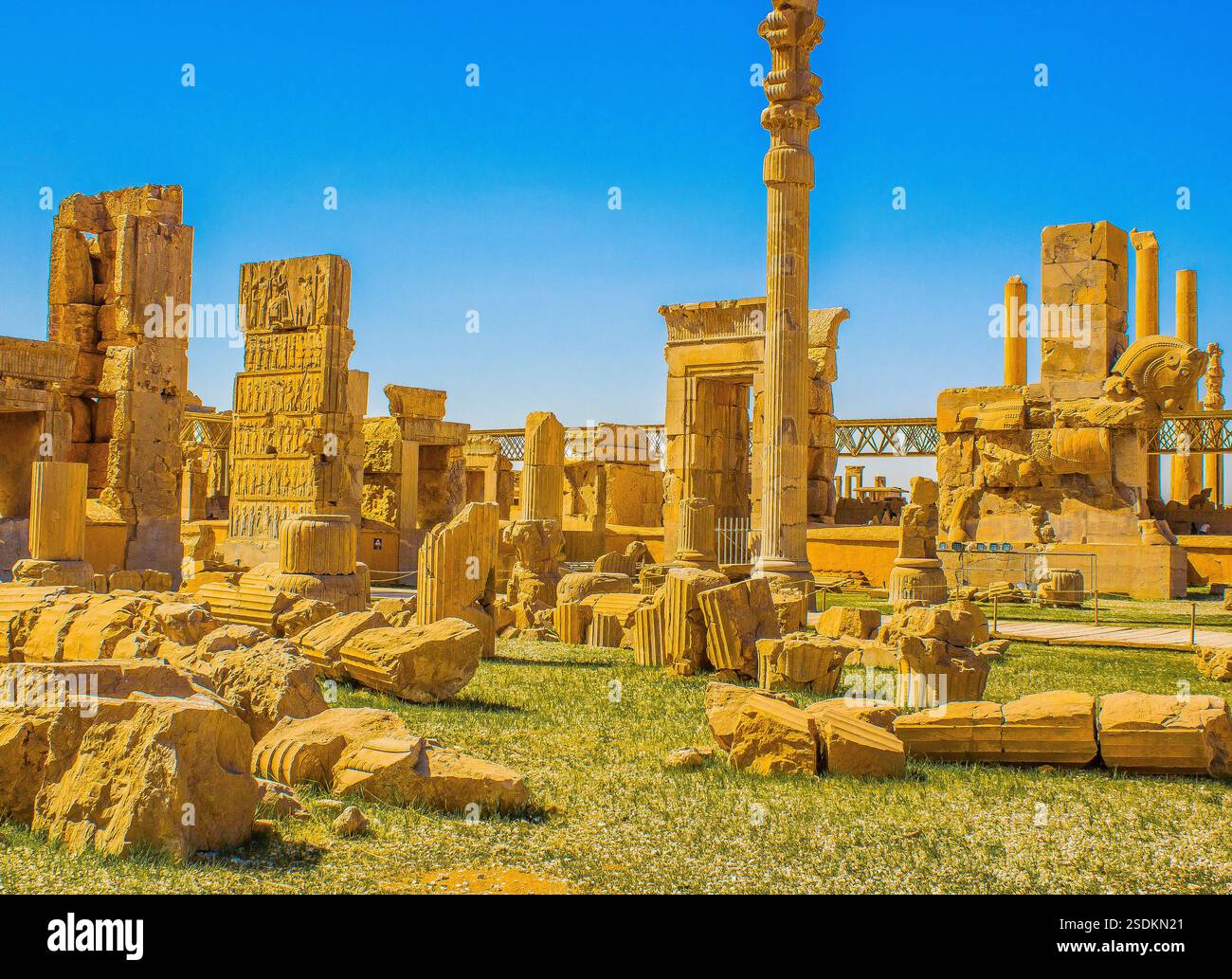 Persepolis, an ancient capital of the kings of the Achaemenian dynasty ...