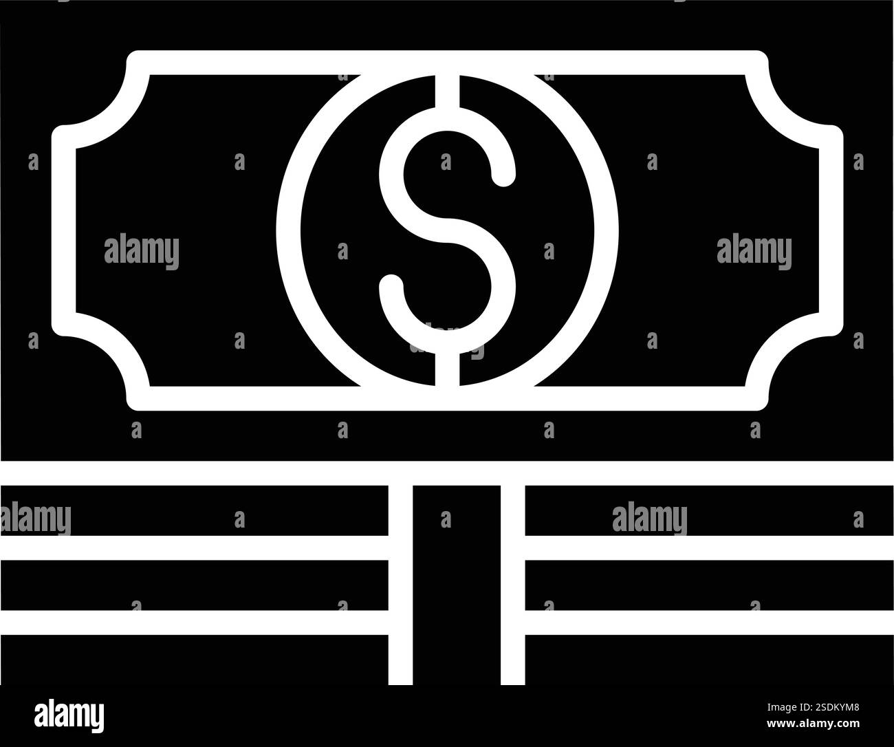 Dollar note Vector Icon Design Illustration Stock Vector Image & Art ...