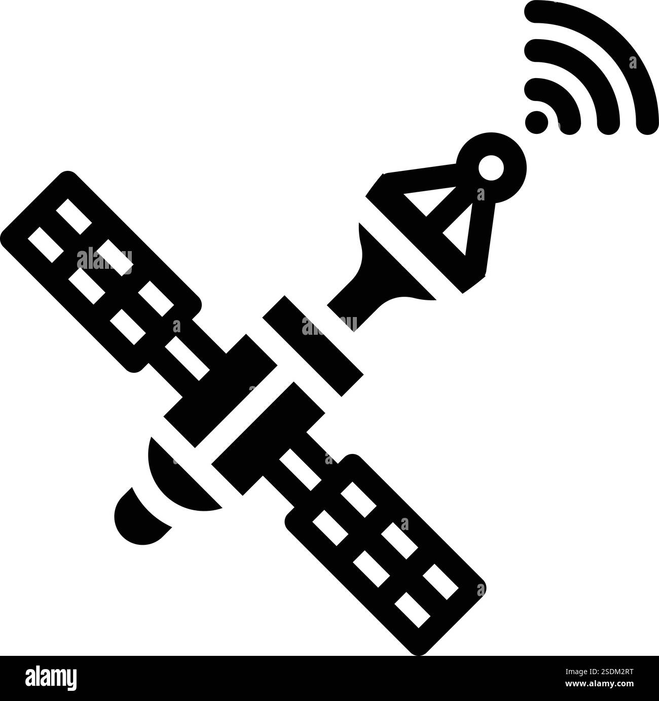 Satellite vector vector vectors Black and White Stock Photos & Images ...