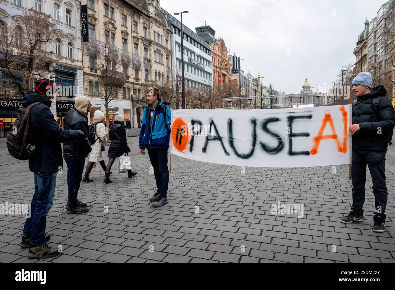 Prague, Czech Republic. 07th Feb, 2025. Protest for the safety of ...