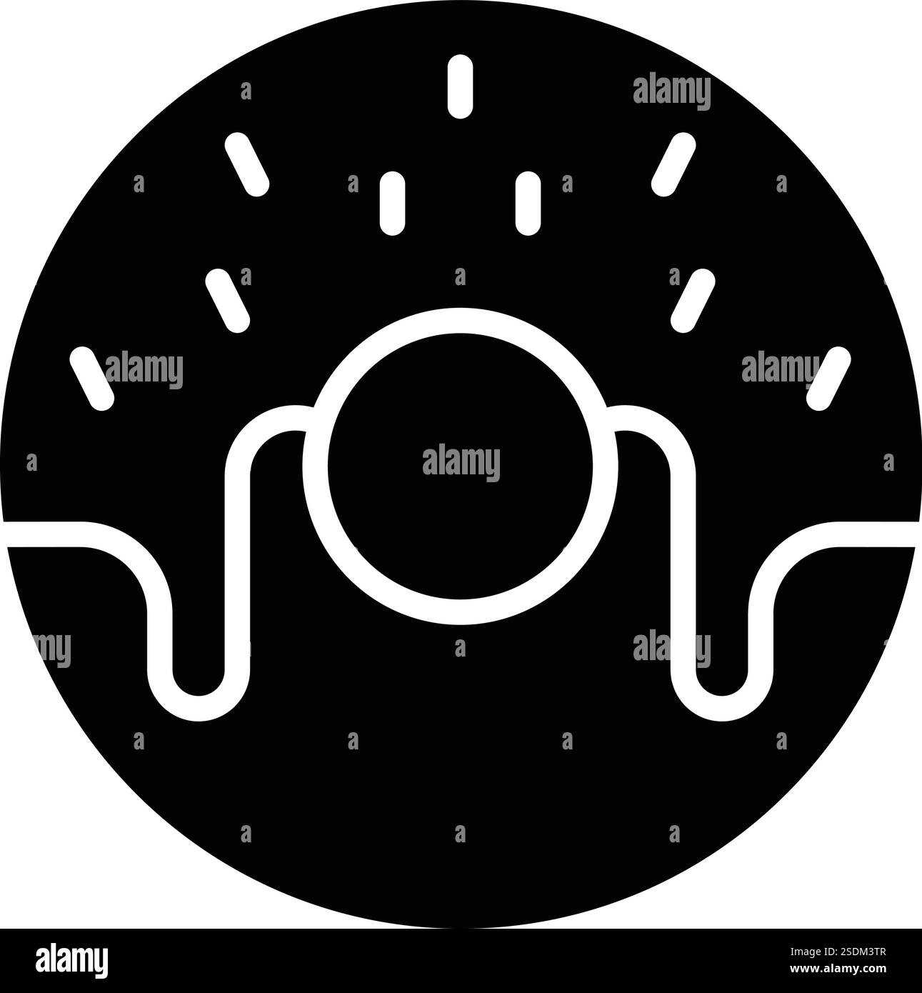 Doughnut Vector Icon Design Illustration Stock Vector Image & Art - Alamy