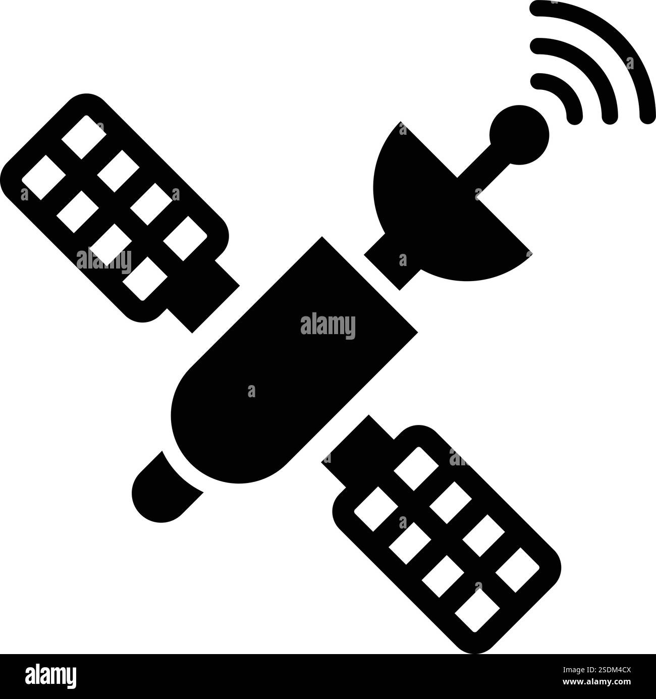 Satellite vector vector vectors Black and White Stock Photos & Images ...