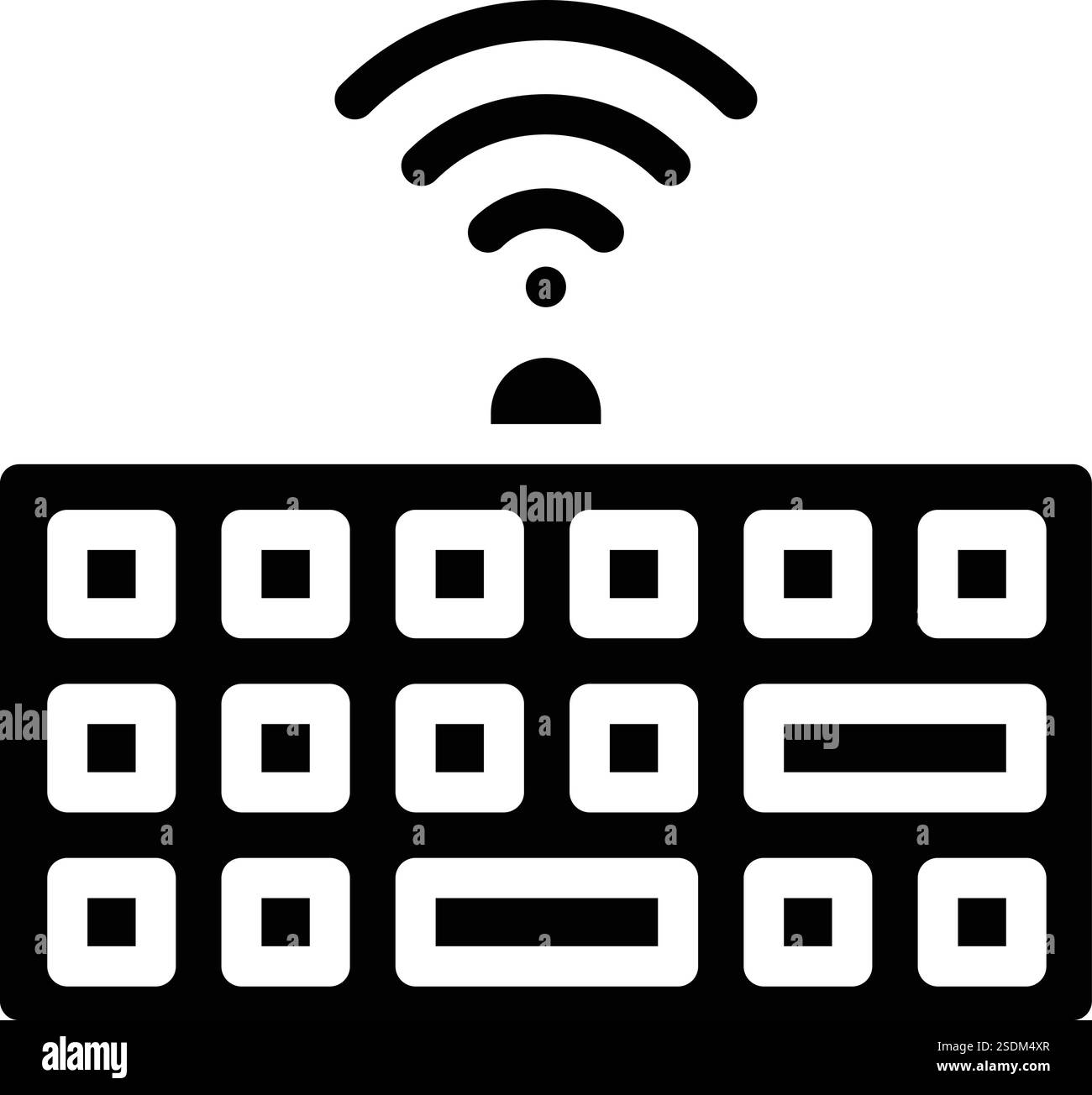 Wireless keyboard Vector Icon Design Illustration Stock Vector Image & Art - Alamy