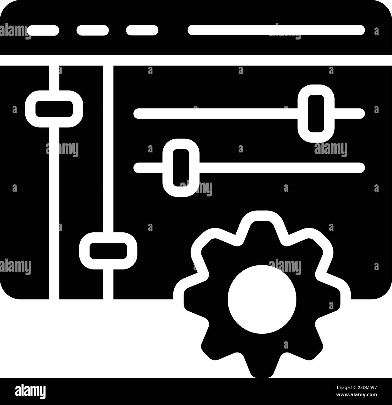 Programming settings icon Stock Vector Images - Alamy