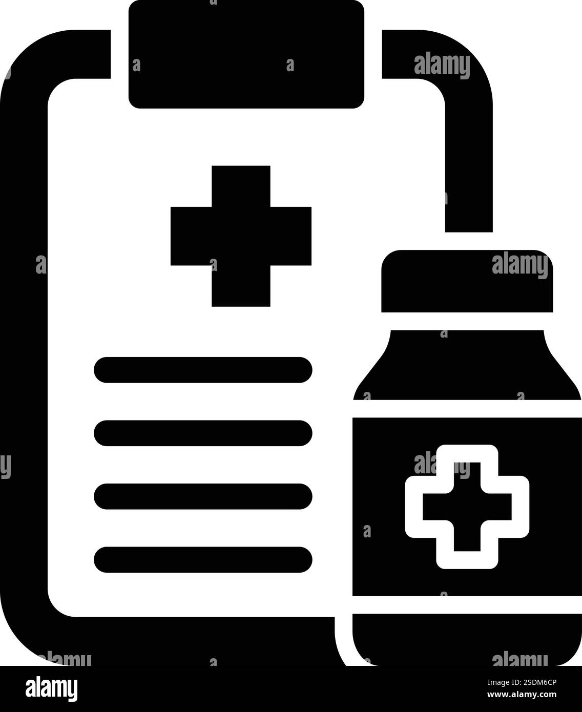Medical Prescription Vector Icon Design Illustration Stock Vector Image ...