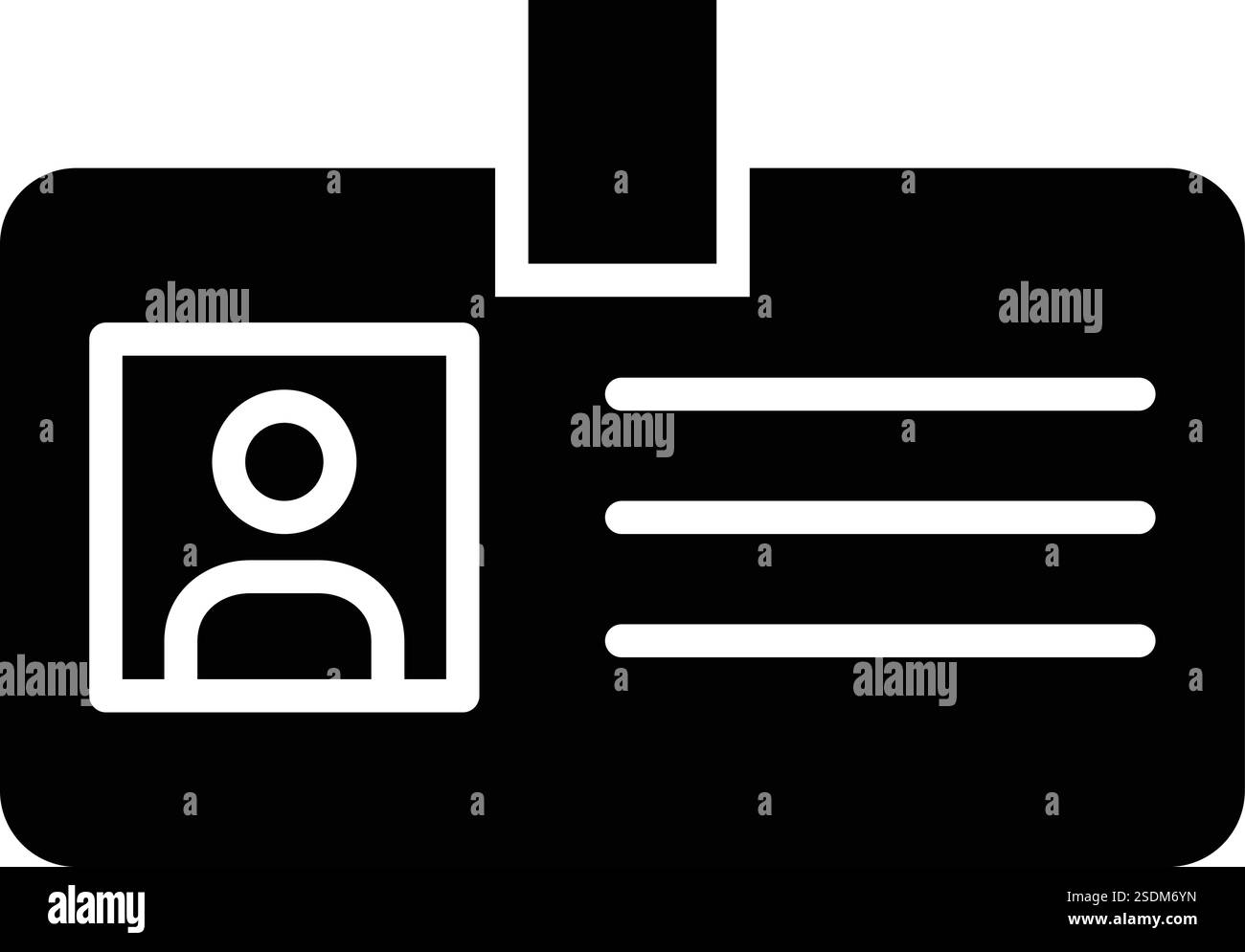 Identification Vector Icon Design Illustration Stock Vector Image & Art ...