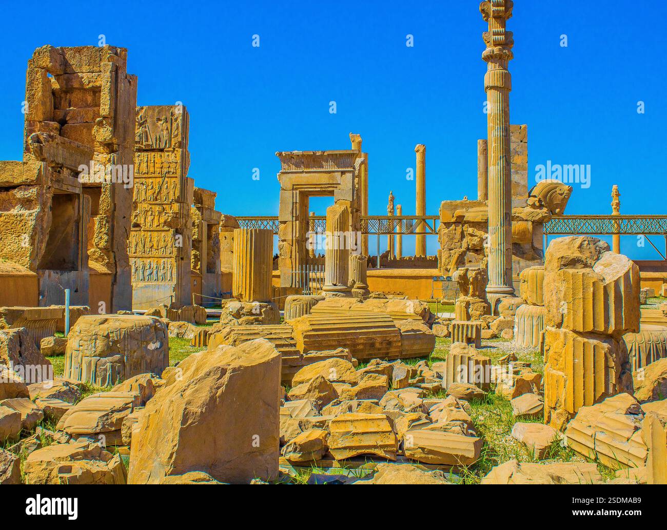 Persepolis, an ancient capital of the kings of the Achaemenian dynasty ...
