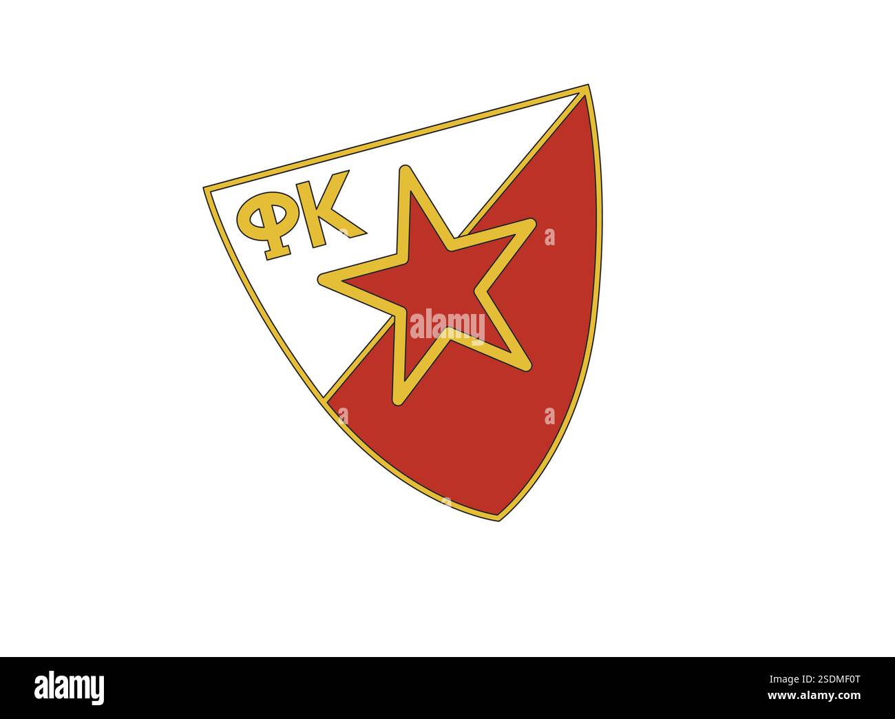 Rotated to left, Crvena Zvezda Logo 1971, Soccer, Old Logo from 1971 ...