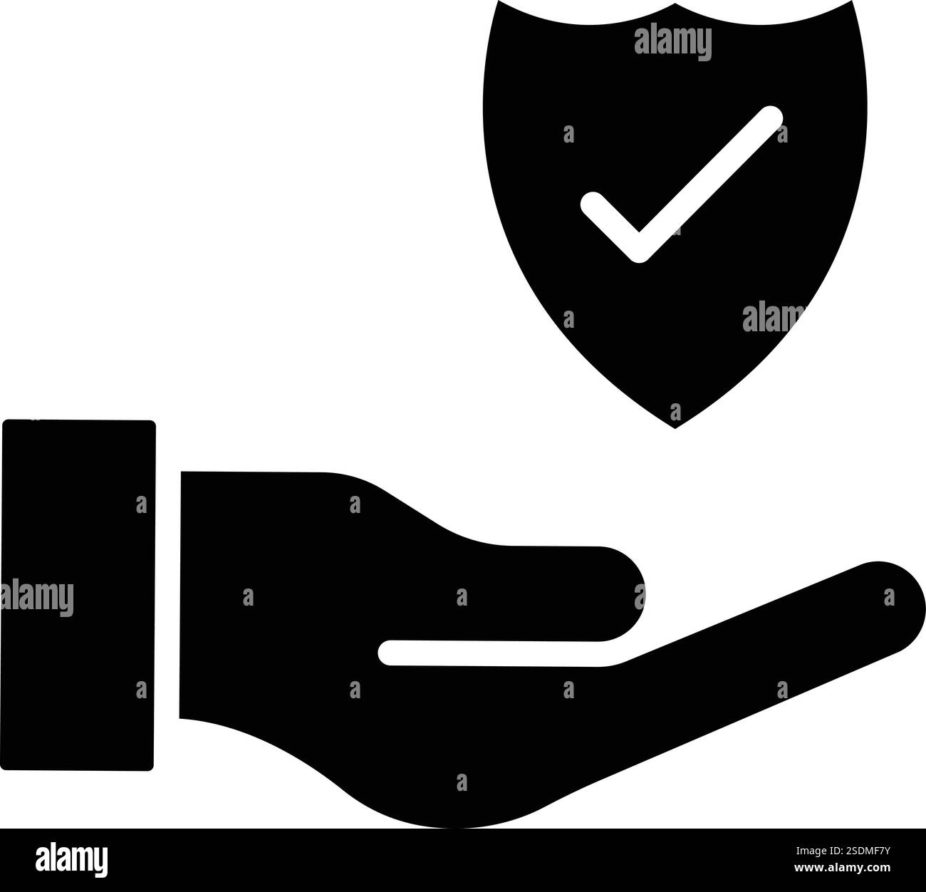 Life insurance icon line Black and White Stock Photos & Images - Alamy