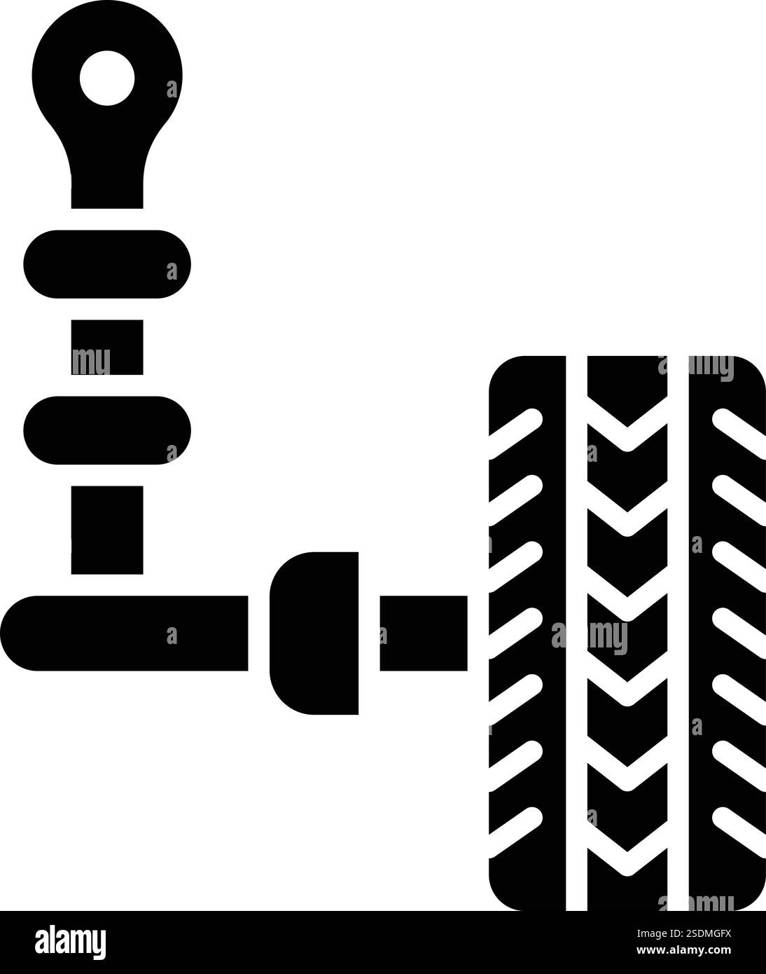 Auto suspension Vector Icon Design Illustration Stock Vector Image ...