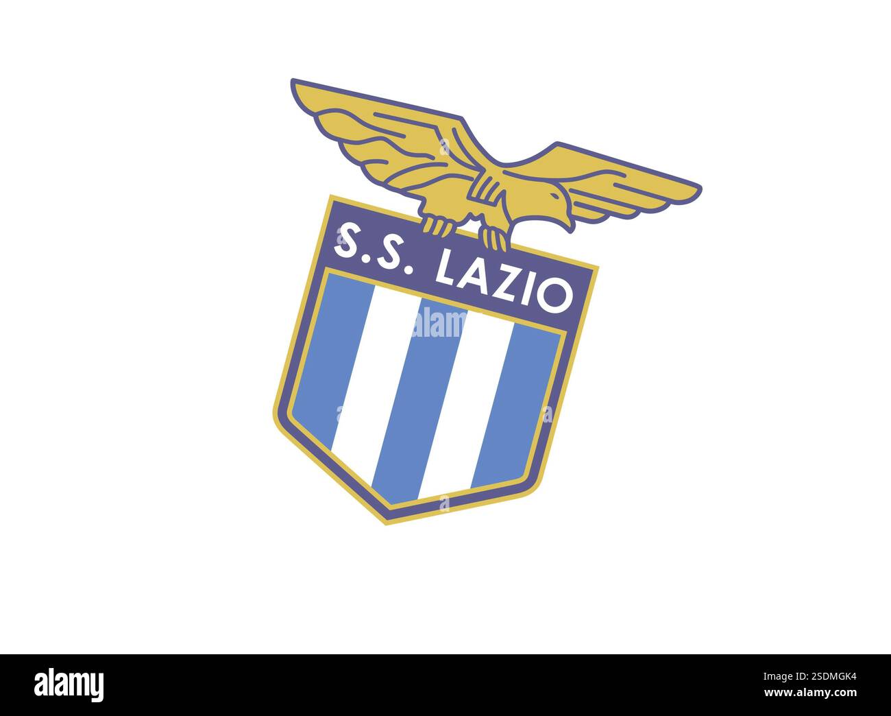 Rotated to right, Lazio 1988, Soccer, Historic Logo from 1988 Stock ...
