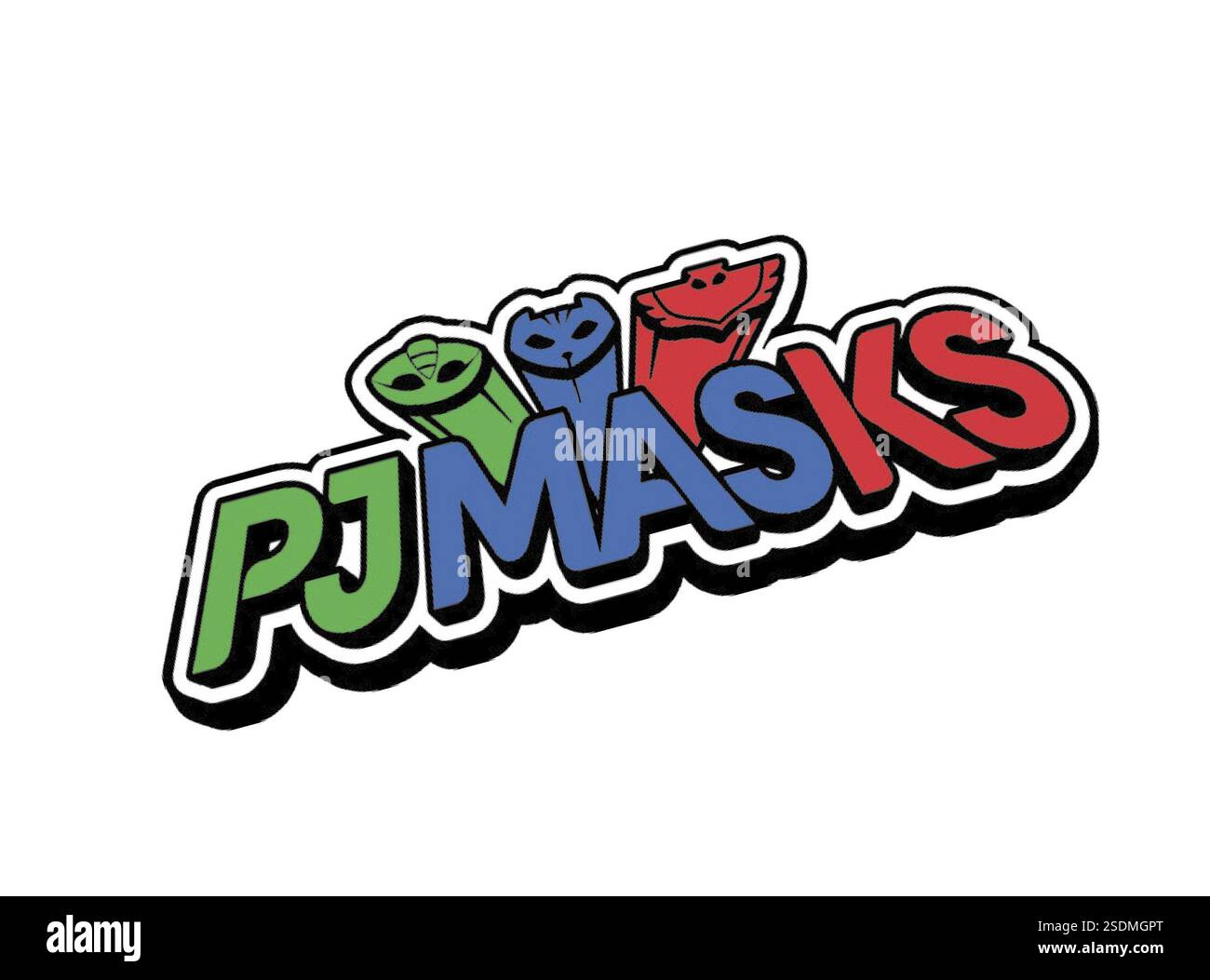 Turned to the left, PJ Masks Logo, Logo Stock Photo - Alamy