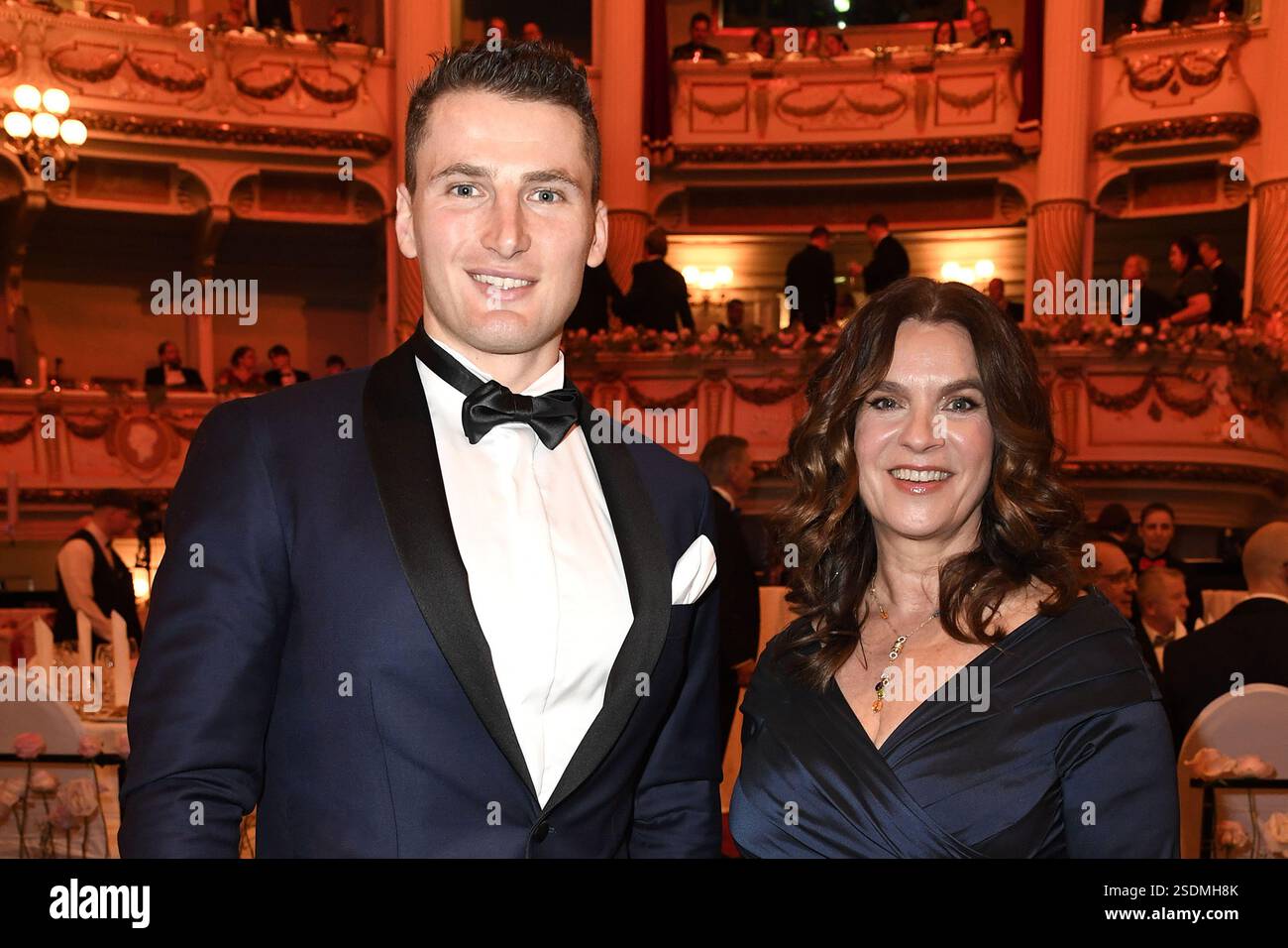 Tom Liebscher-Lucz und Katarina Witt beim Semper Opernball am 07.02.2025 in Dresden Stock Photo ...