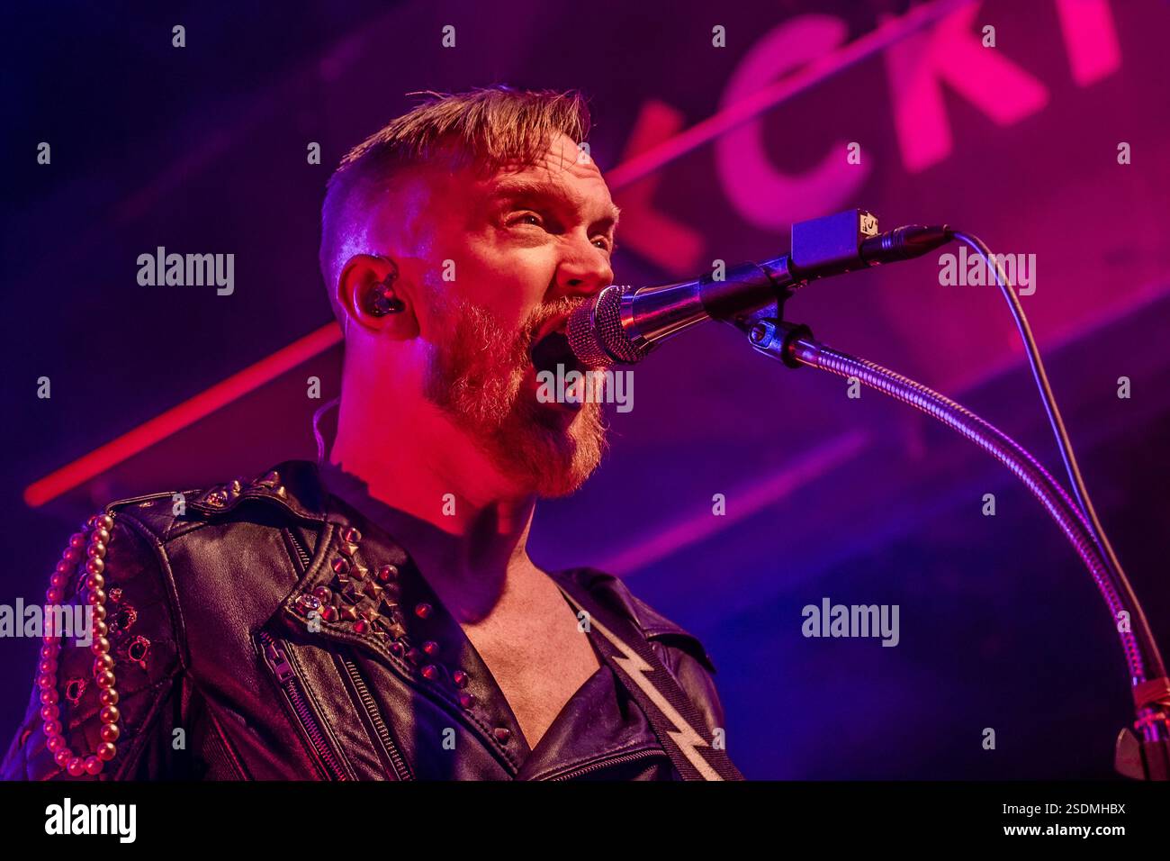 Royal Republic live on stage Stock Photo - Alamy