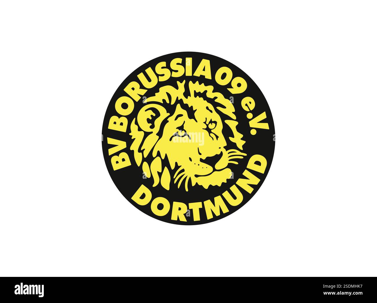 Rotated to left, BVB Logo 1976, Soccer, Old Logo from 1976 Stock Photo ...