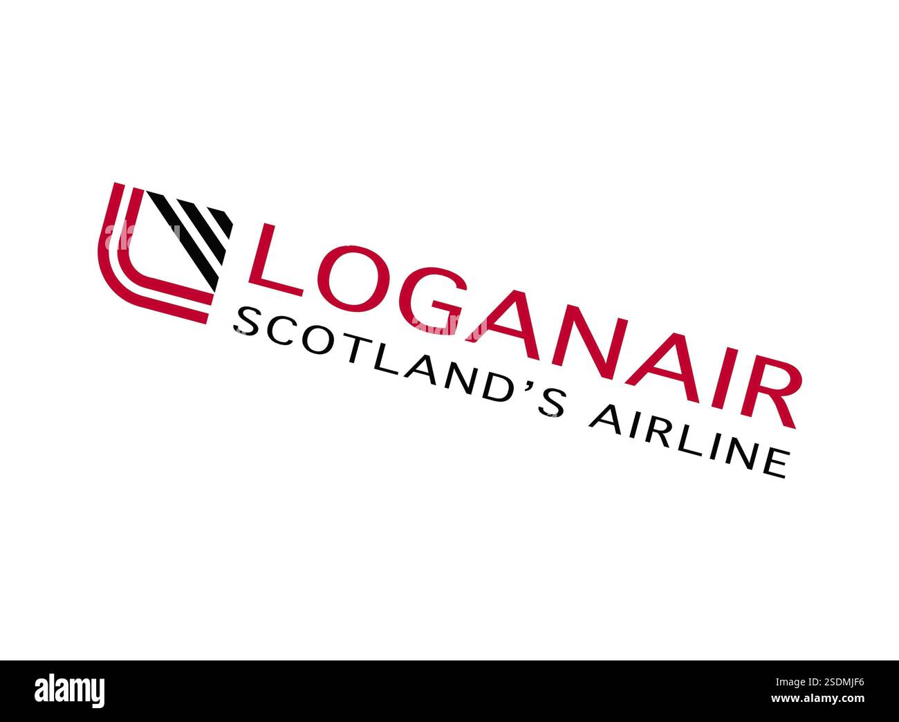 Rotated to right, Loganair Logo 1995, Airline, Historic Logo from 1995 ...