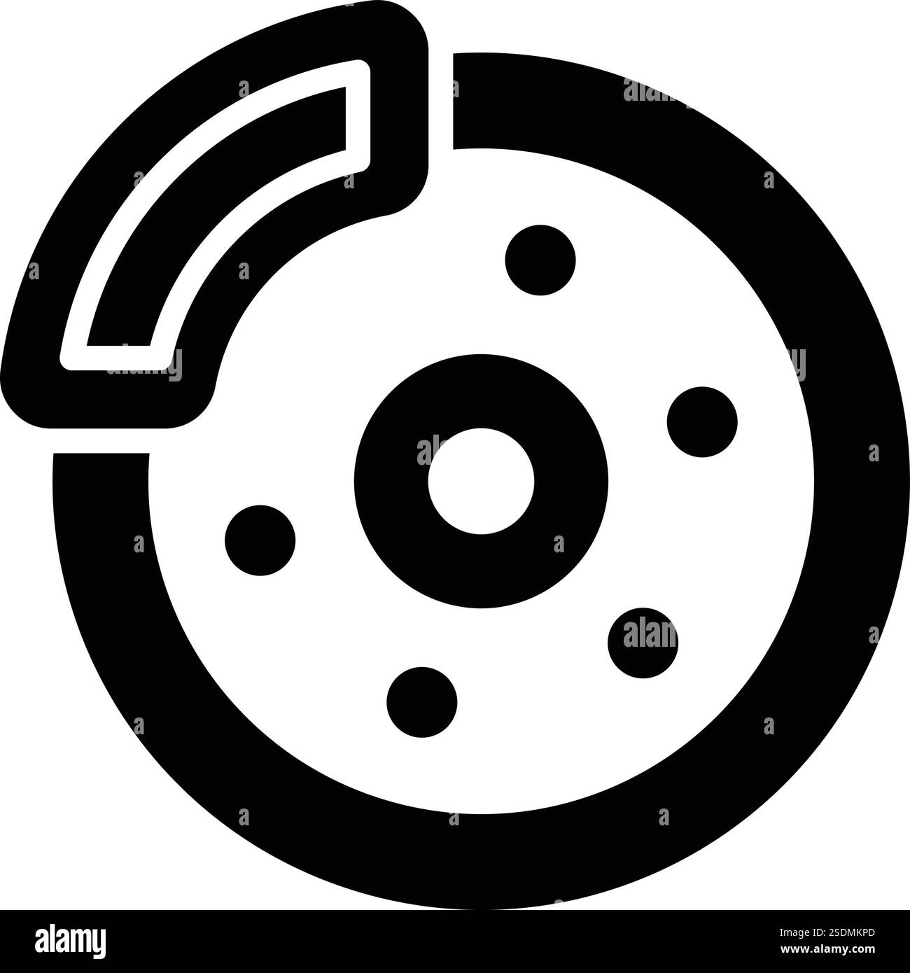 Car brake disc outline Stock Vector Images - Alamy