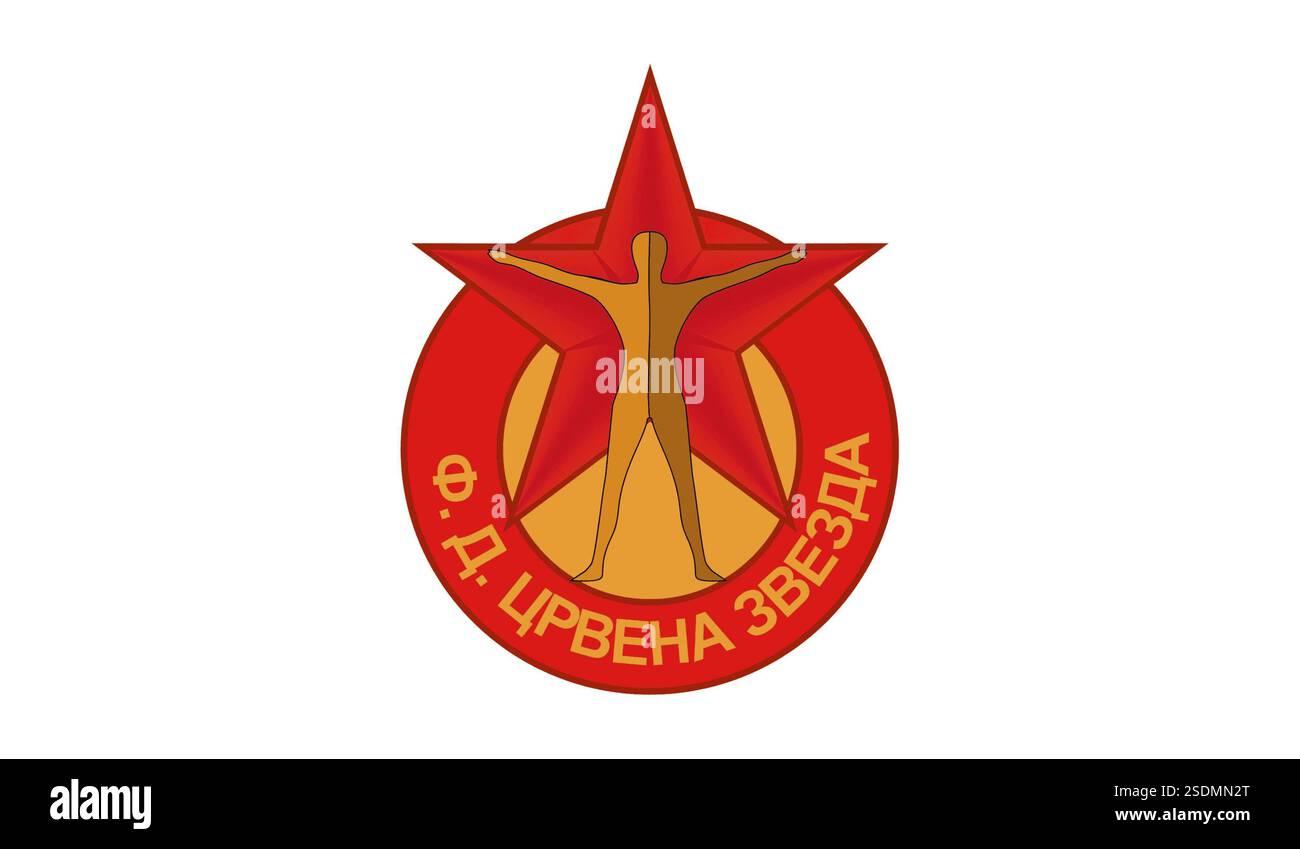 Crvena Zvezda Logo 1945, Soccer, Old Logo from 1945 Stock Photo - Alamy