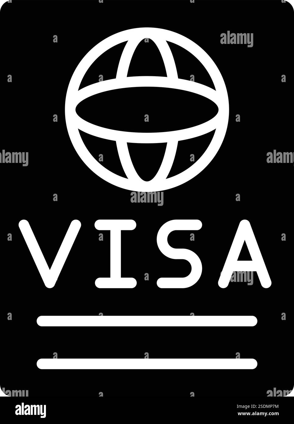 Visa vector vectors Black and White Stock Photos & Images - Alamy