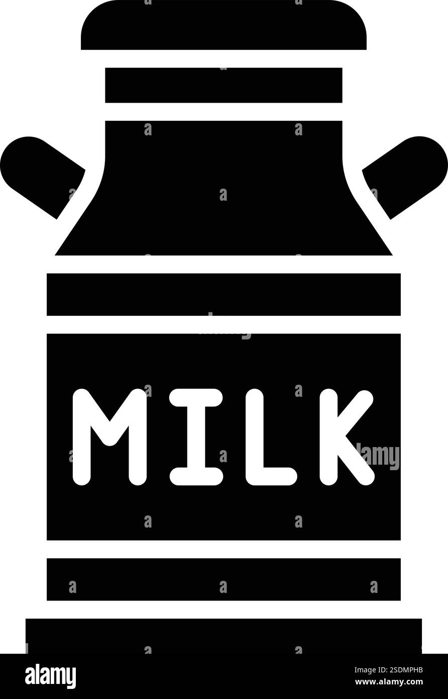 Milk Tank Vector Icon Design Illustration Stock Vector Image & Art - Alamy